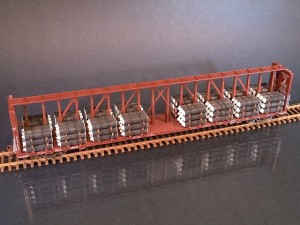 Atlas HO Scale Center Beam with Graphite Electrode Load -Protoloads