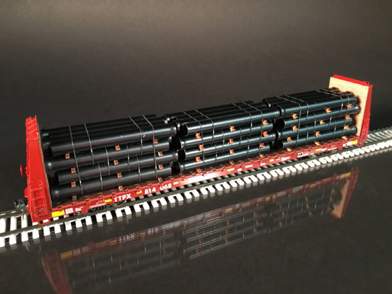 HO scale ductile iron pipe using thin wall aluminum tubing with ...